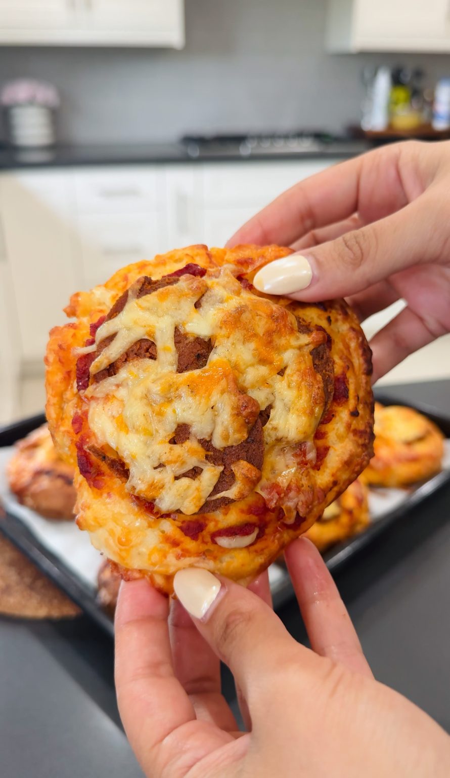 High Protein Pizza Biscuits Recipe! - Minoo Makes Stuff